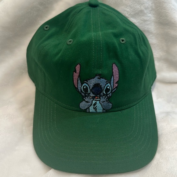 Disney | Other | Nwt Disneys Green Stitch Cap With Adjustable Back ...